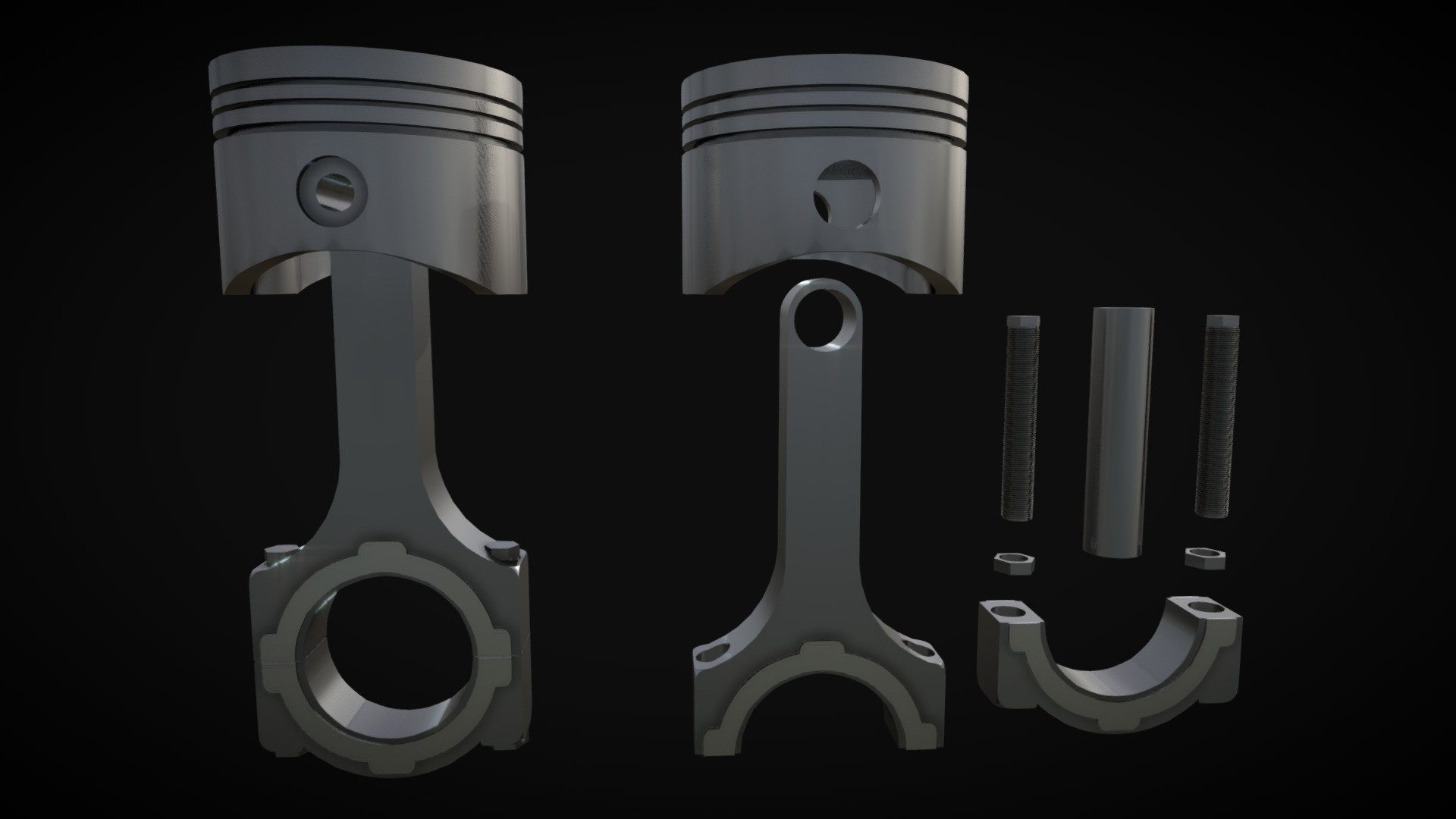 Piston - Low Poly - Download Free 3D model by JiggleSticks [1060eb5 ...