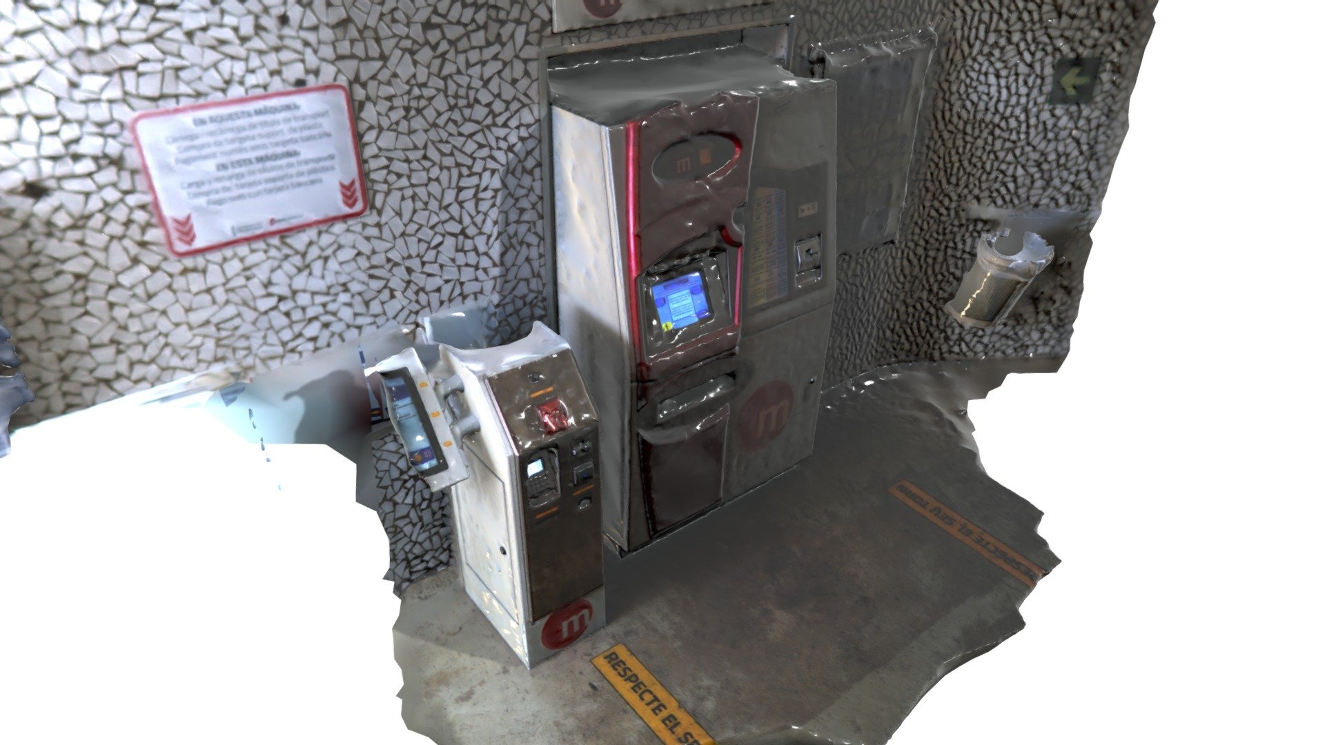Metro Ticket machine (Alameda, Valencia) - Download Free 3D model by ...