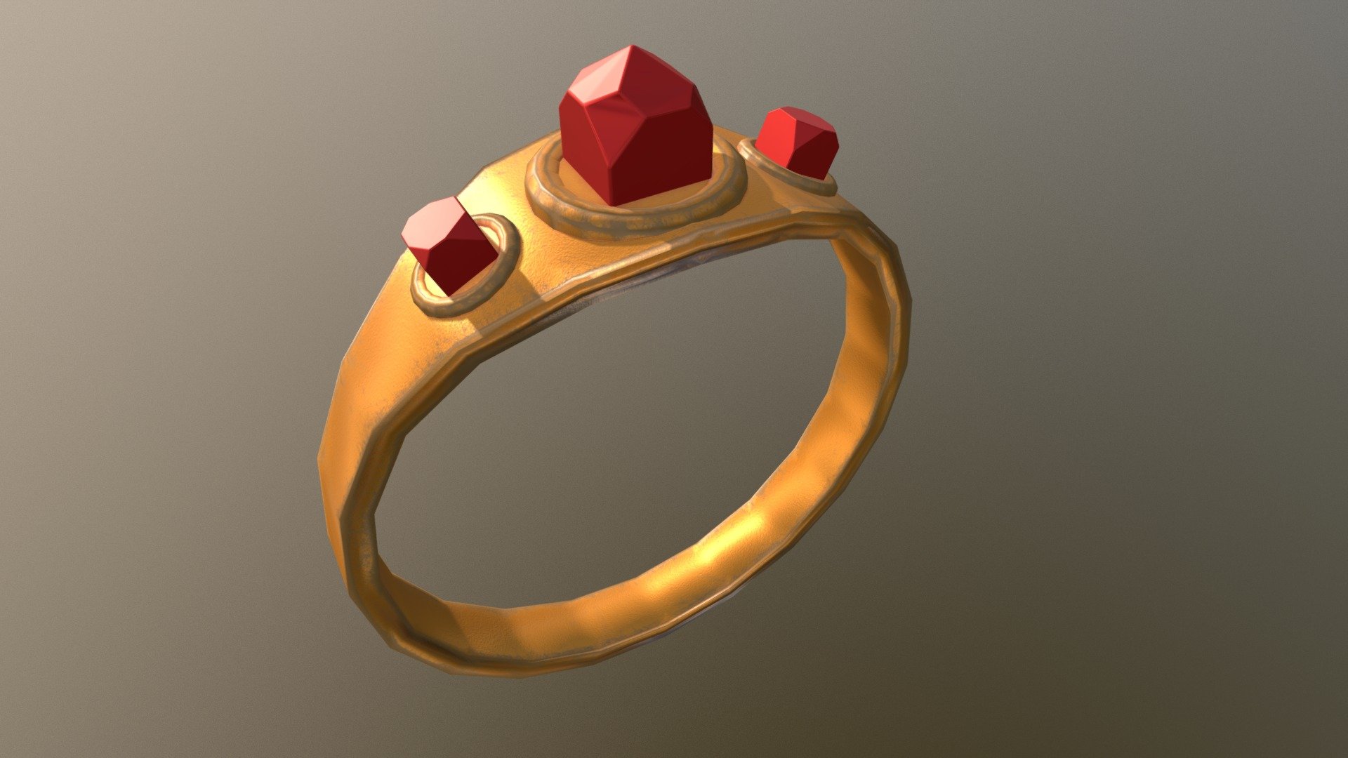 Rusty Gold Ring. - Download Free 3D model by Sam (@rawpuwnzl) [106241c ...