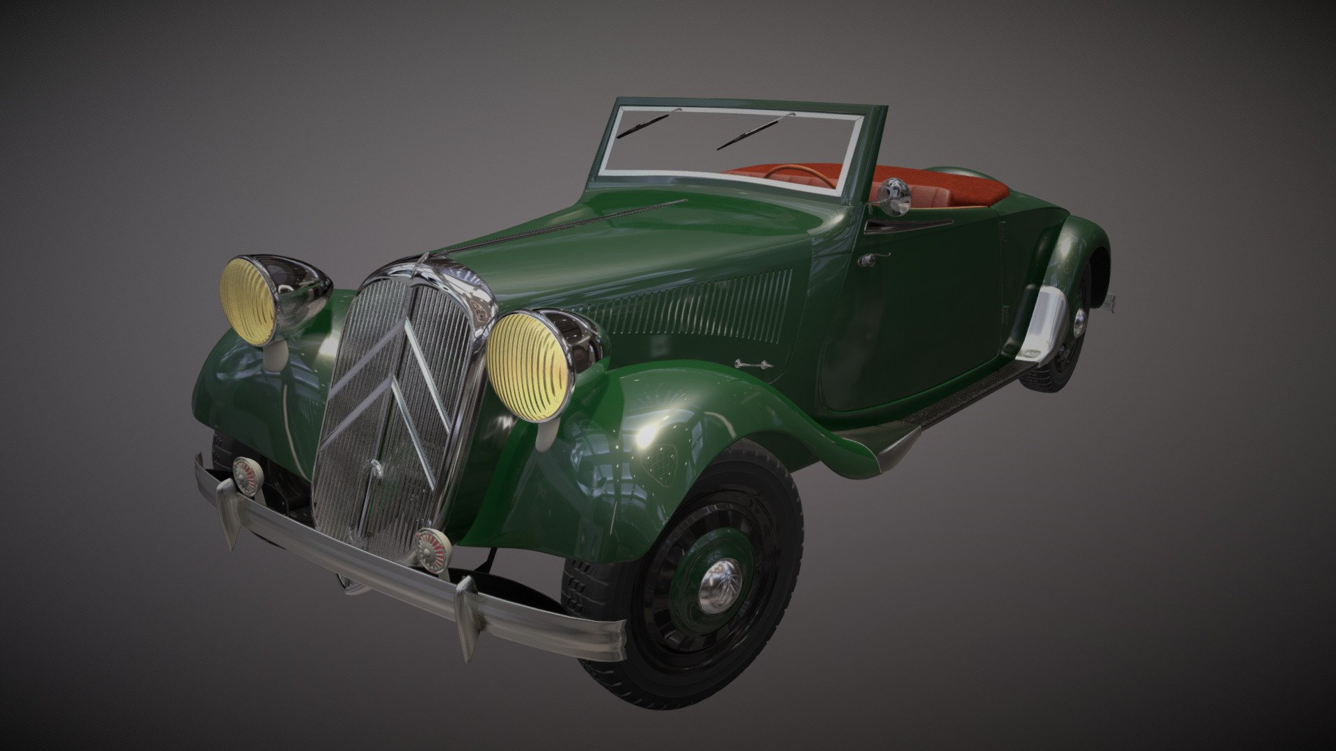 Citroen Traction-Avant 1953 - 3D model by Parasar2022 [1062dac] - Sketchfab