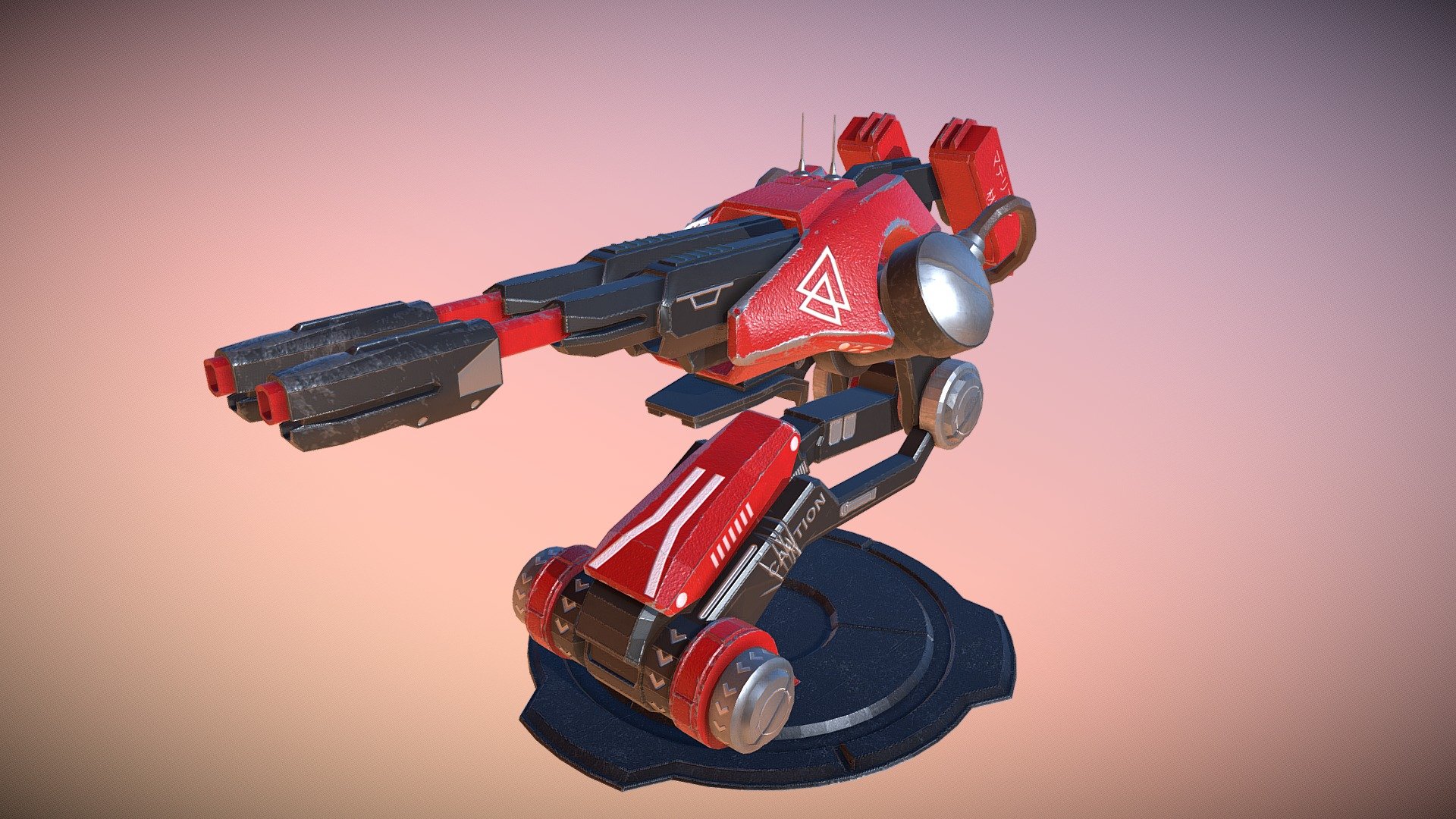 Turret - 3D model by Mr. Galaxy (@Gleb_Volkov) [1067ed4] - Sketchfab