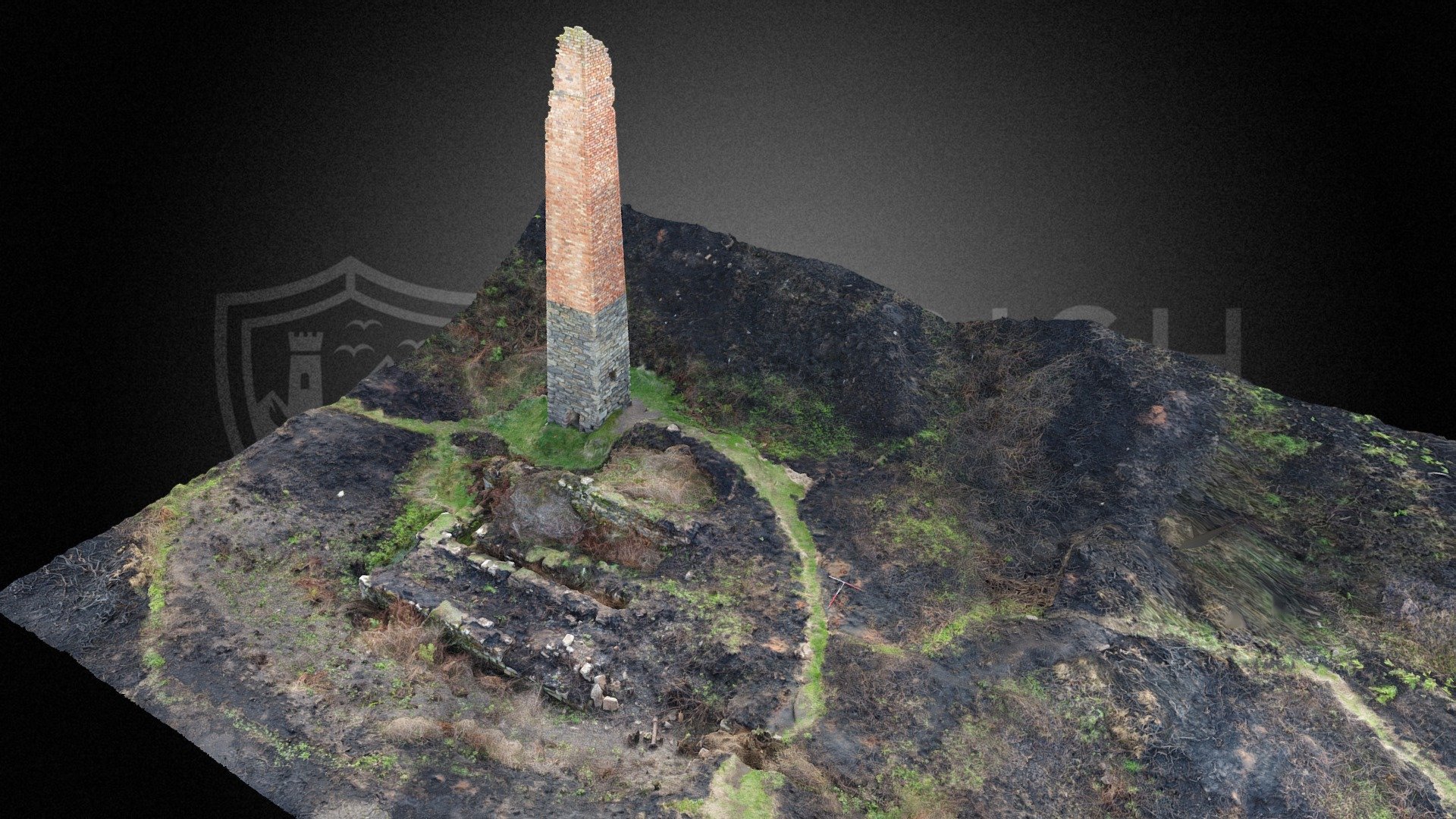 Cliff Colliery, Trefrane, NPRN333589 (post fire) - 3D model by CBHC ...