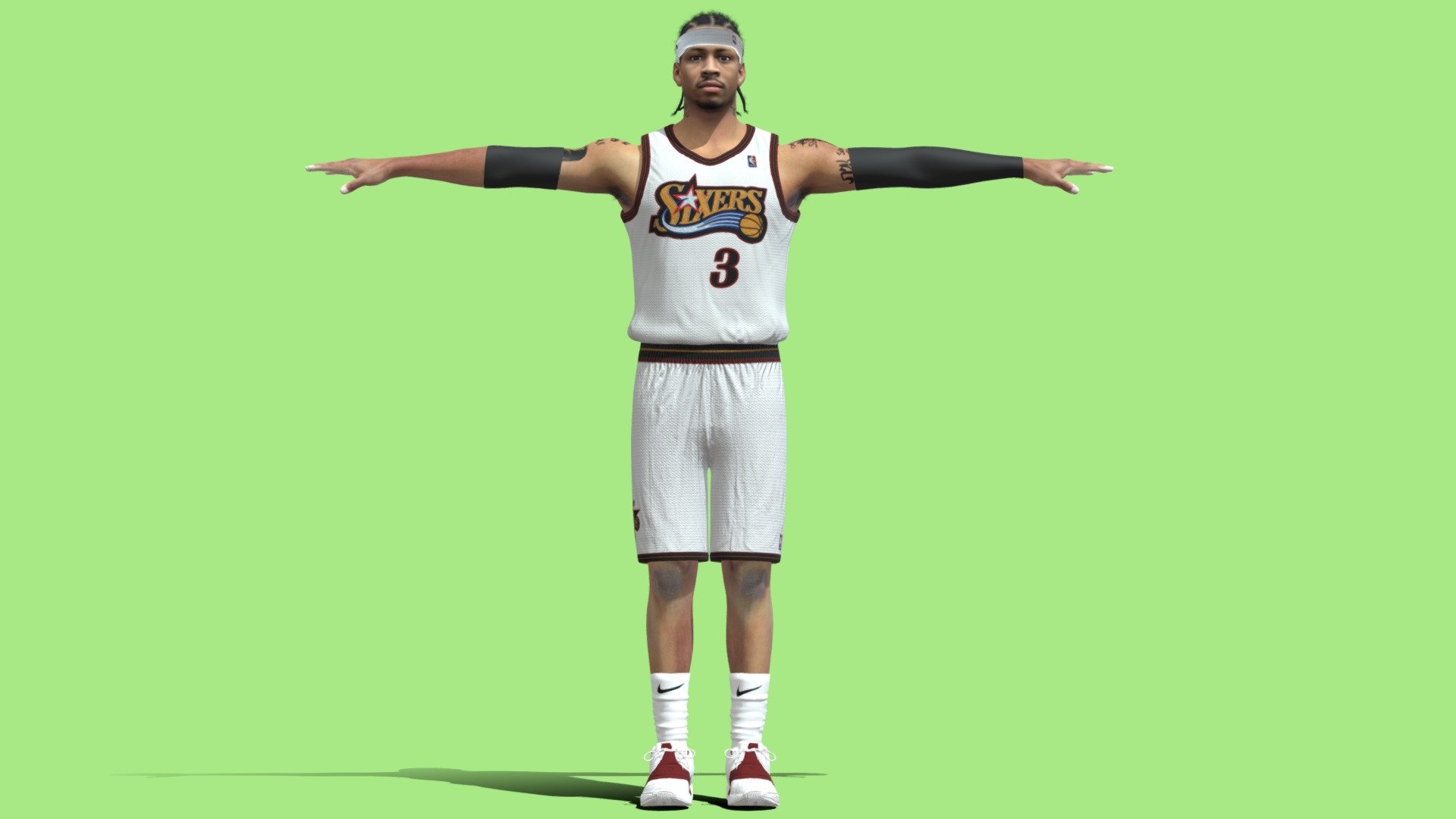 T-P Rigged Allen Iverson NBA - 3D model by 3dpassion.net [106d4be ...