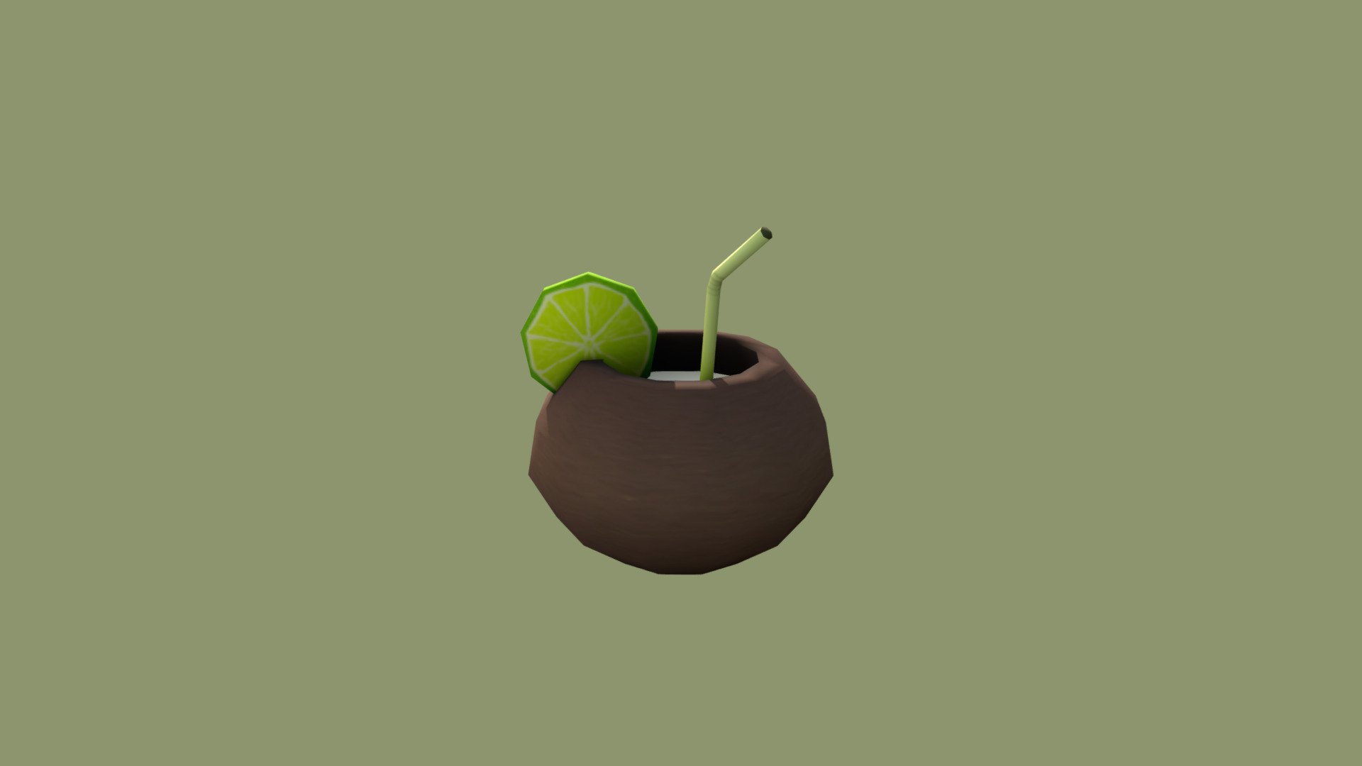 Coconut Drink - 3D model by Rika Creature (@rikacreature) [106ee5d ...