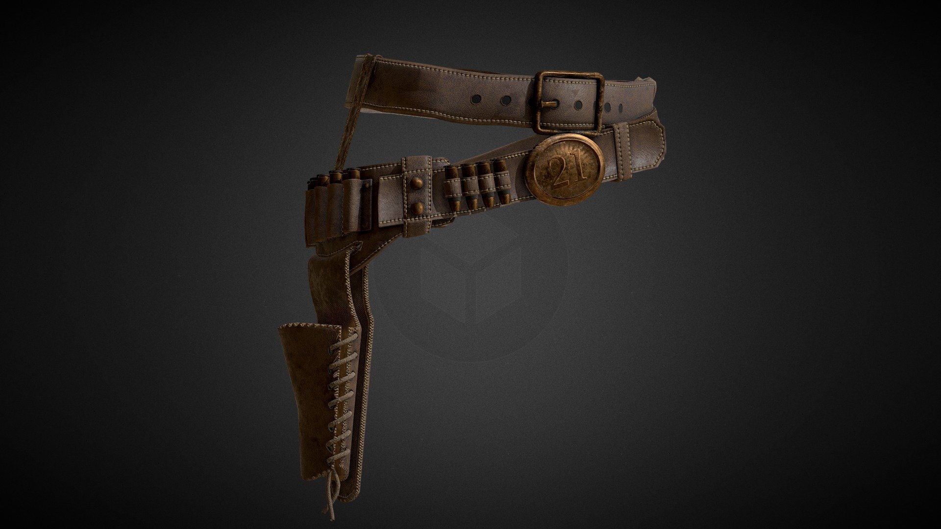 Western Holster - Download Free 3D model by Blue Spirit (@Blue-Spirit ...
