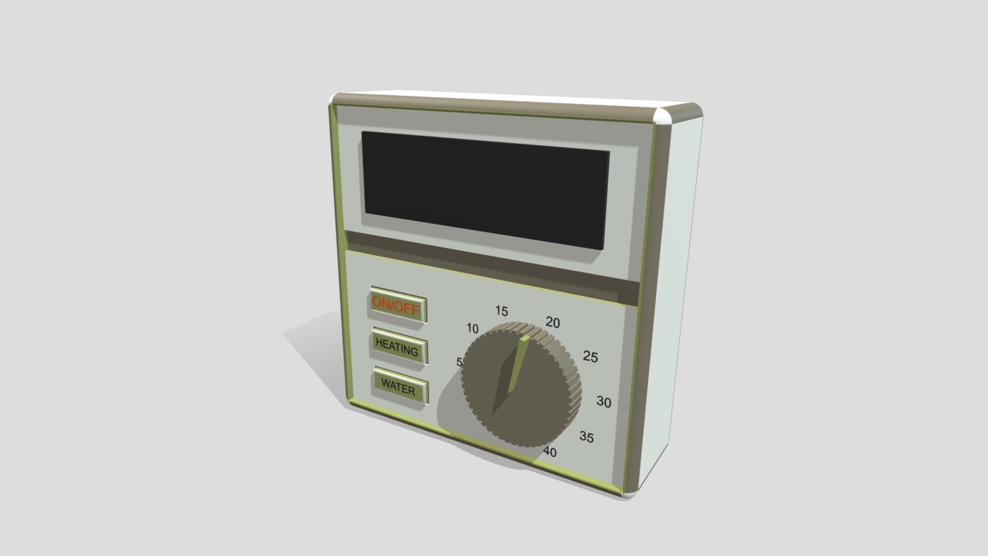 Retro Thermostat - 3D model by deaishere [106f71a] - Sketchfab