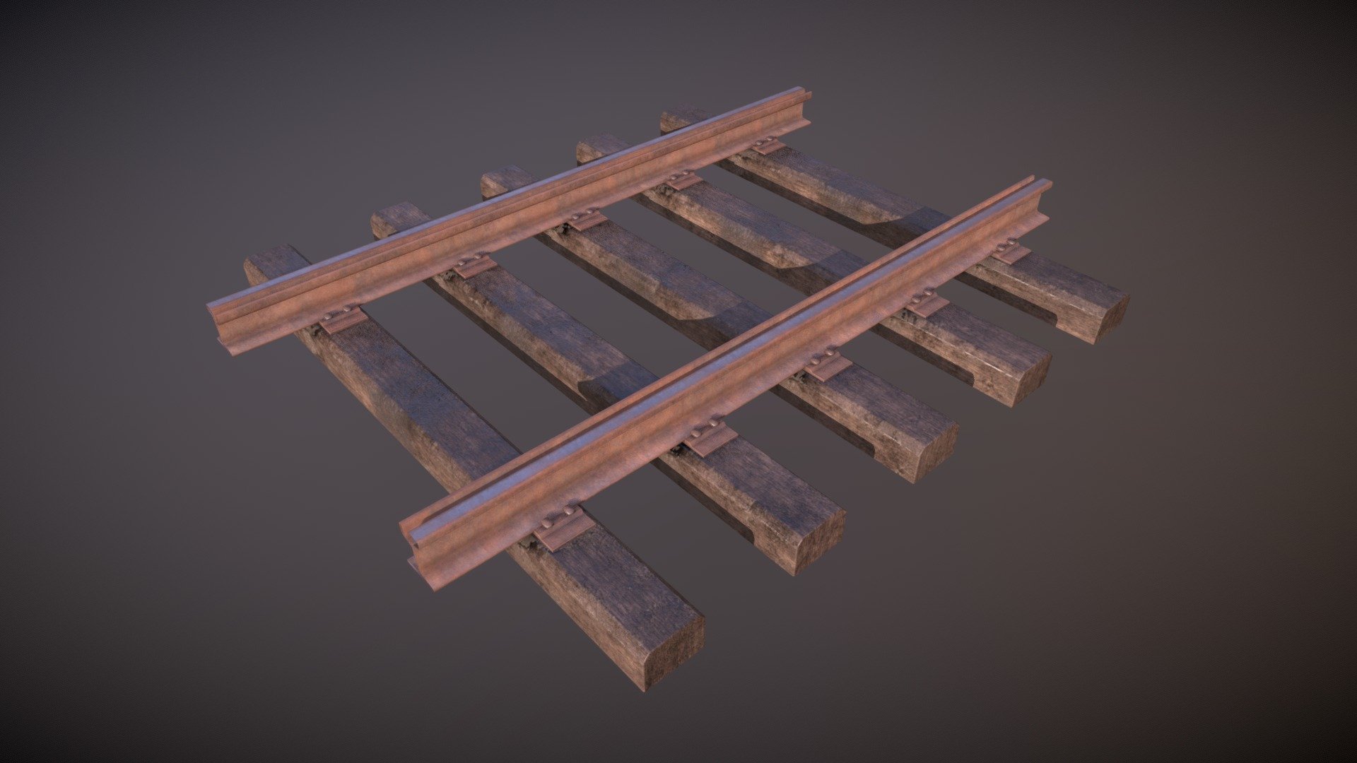 Railroad Track - 3D model by nacl [1070430] - Sketchfab