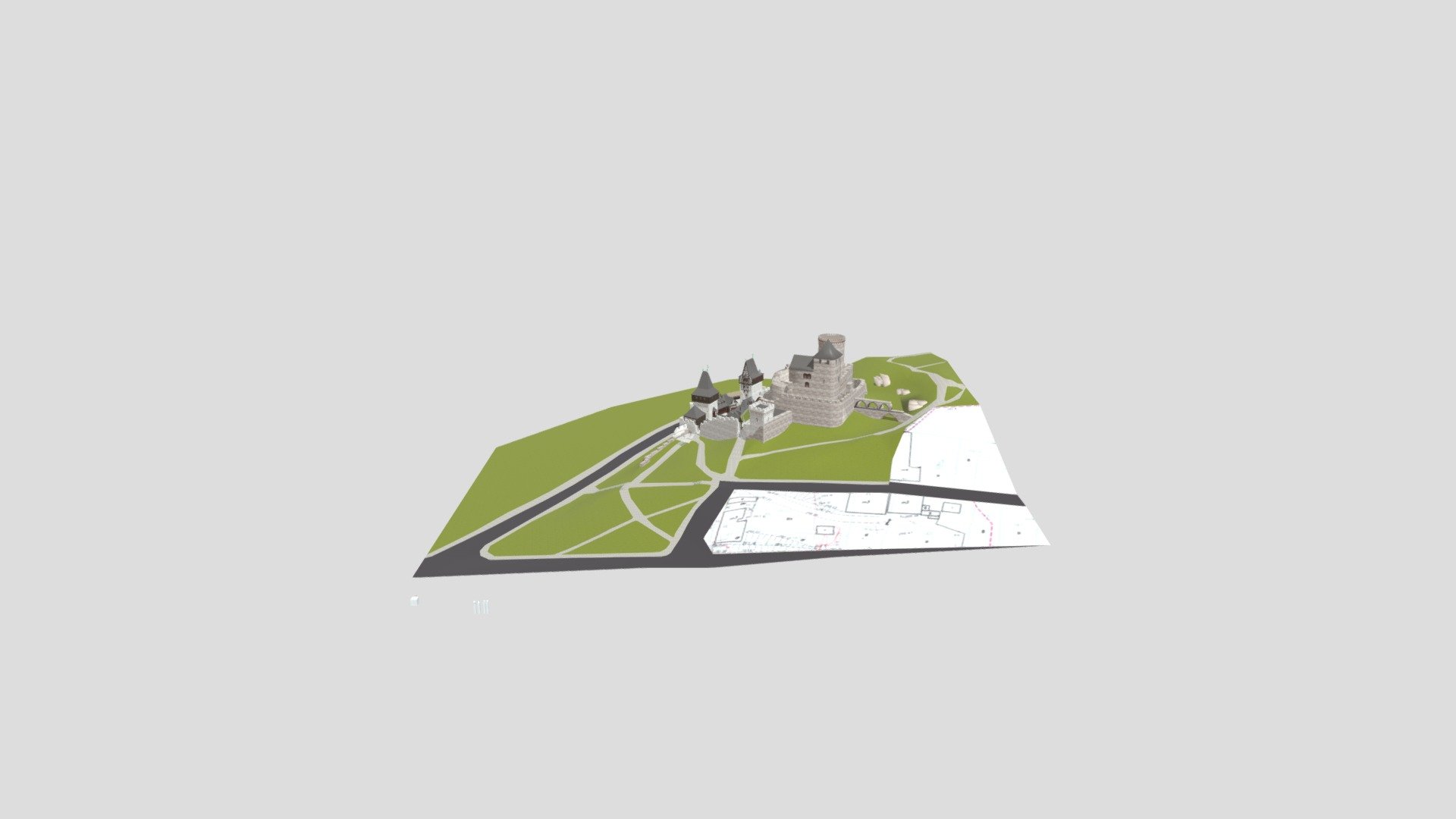 Zamek - Download Free 3D model by alicja-g [10734e5] - Sketchfab
