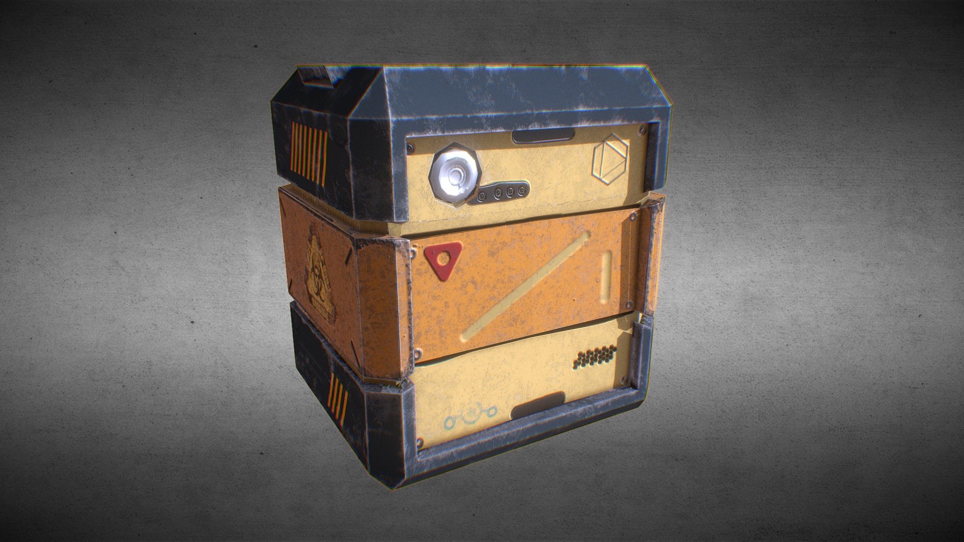 Futuristic Container - 3D model by pbuzarra [1074a39] - Sketchfab