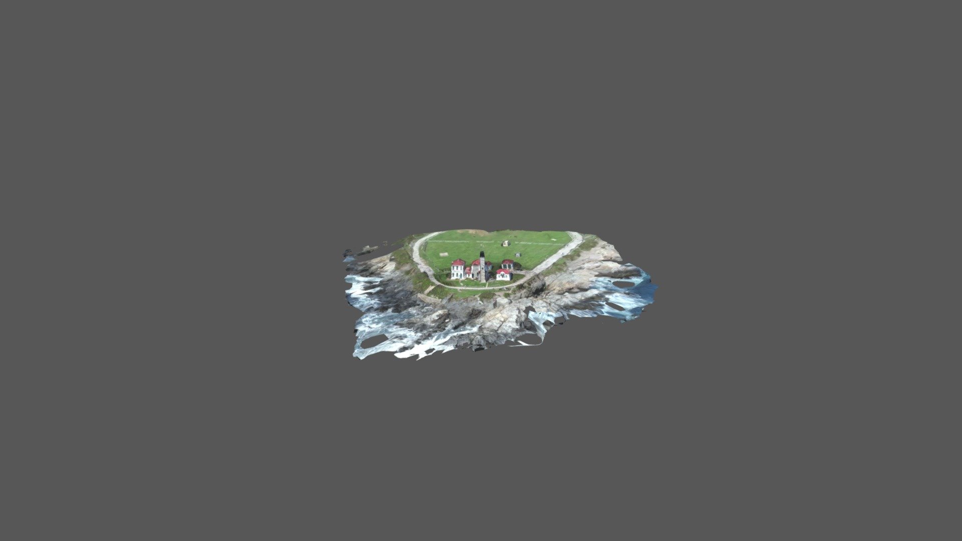 Beavertail Lighthouse - 3D model by robtwagner21 [1074d48] - Sketchfab