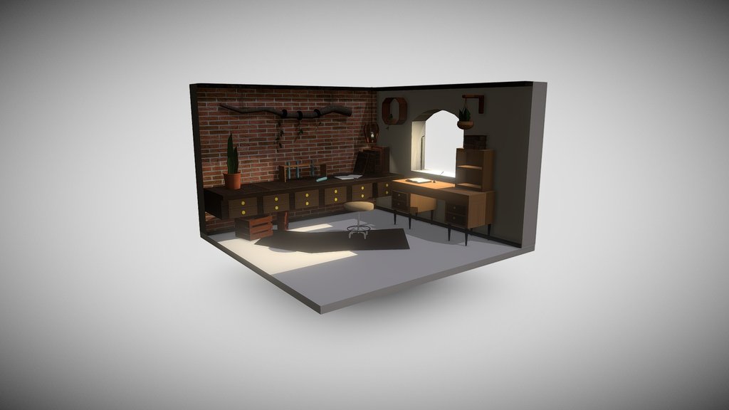 Study Room - A 3D model collection by YIXINALLAMA - Sketchfab