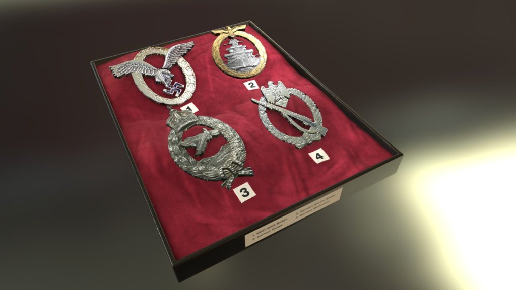 German WW2 Badges - 3D model by LumiNet Studios (@LevelOneGames ...