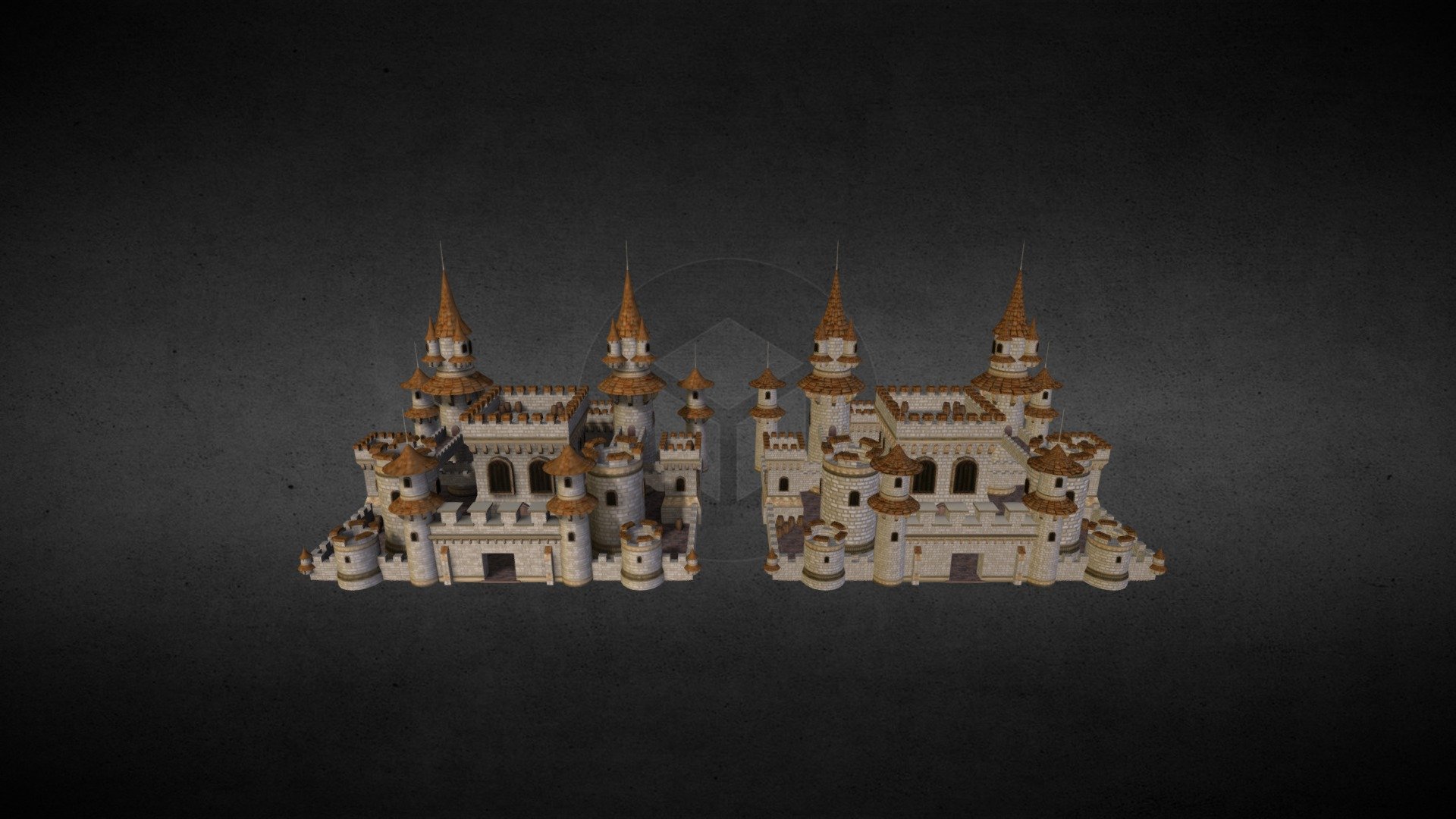 Castle Seamless VS complete map - 3D model by OsamaDeep [10776be ...