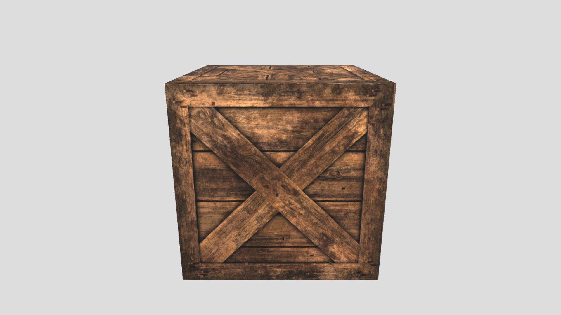 Wooden box - 3D model by KirillProkofyev (@downloadmi48) [1077e37 ...