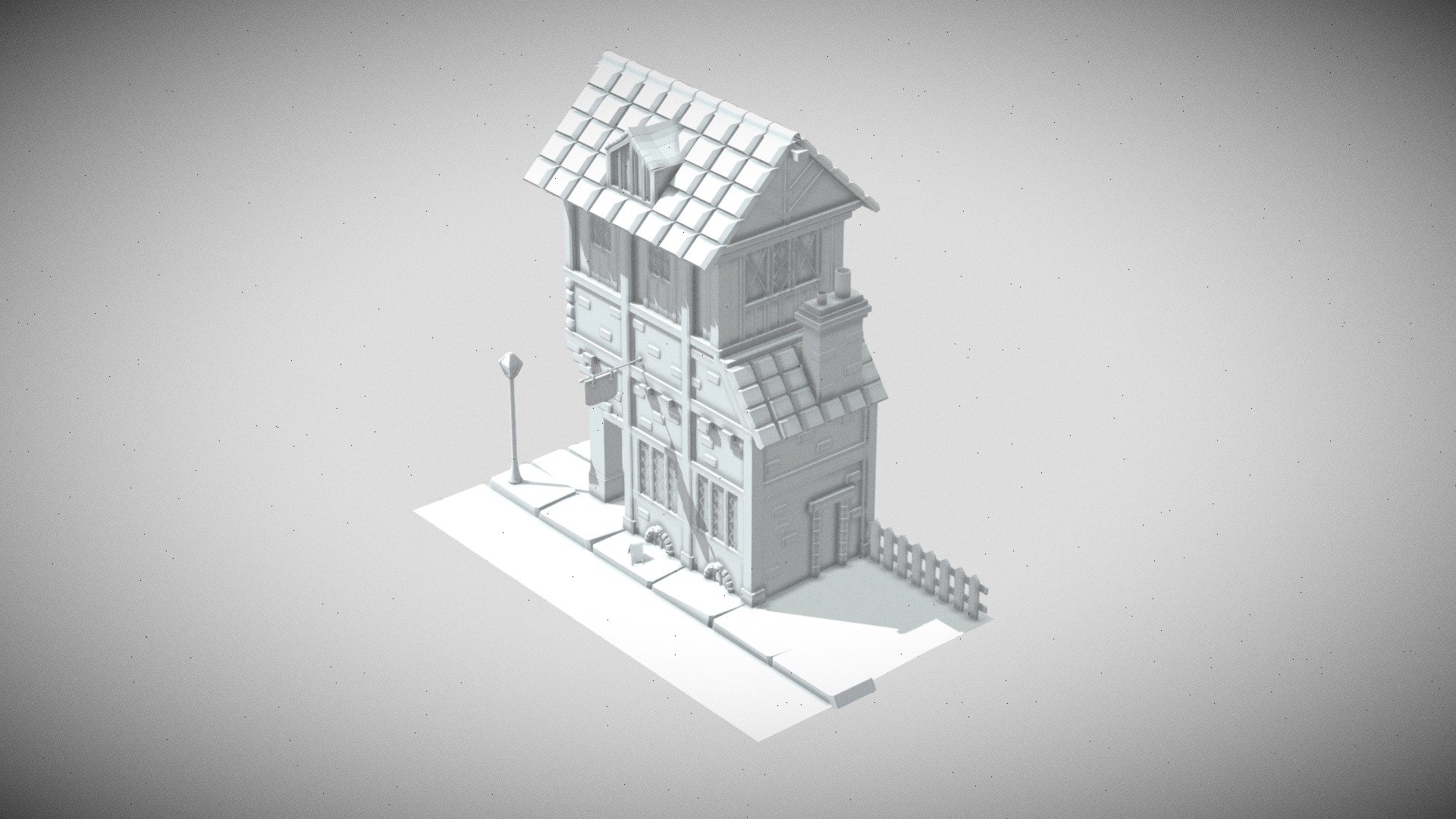 Mini fantasy shop model - Download Free 3D model by Moonlightlll ...