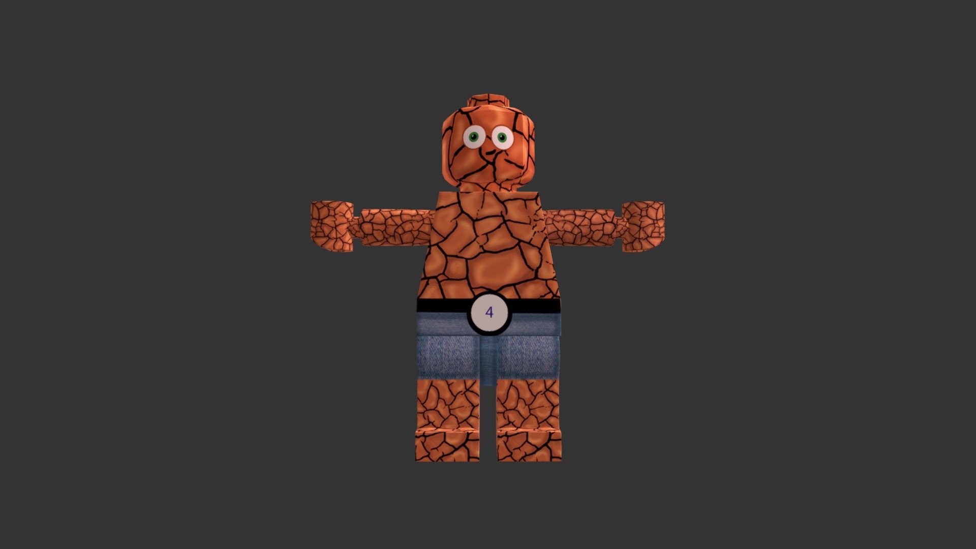 The Thing- Lego - 3D model by Natazamo [1078578] - Sketchfab