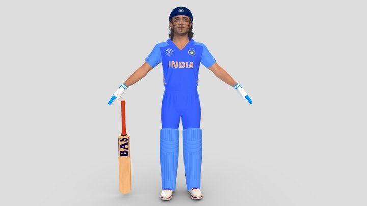 Cricketer 3D models - Sketchfab