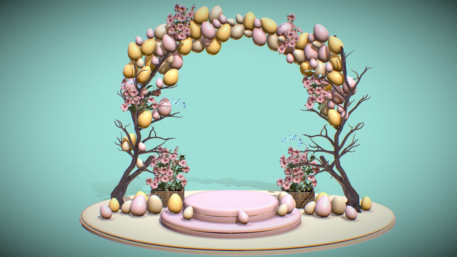 Easter Mood Interior / Photography Studio - 3D model by arloopa ...