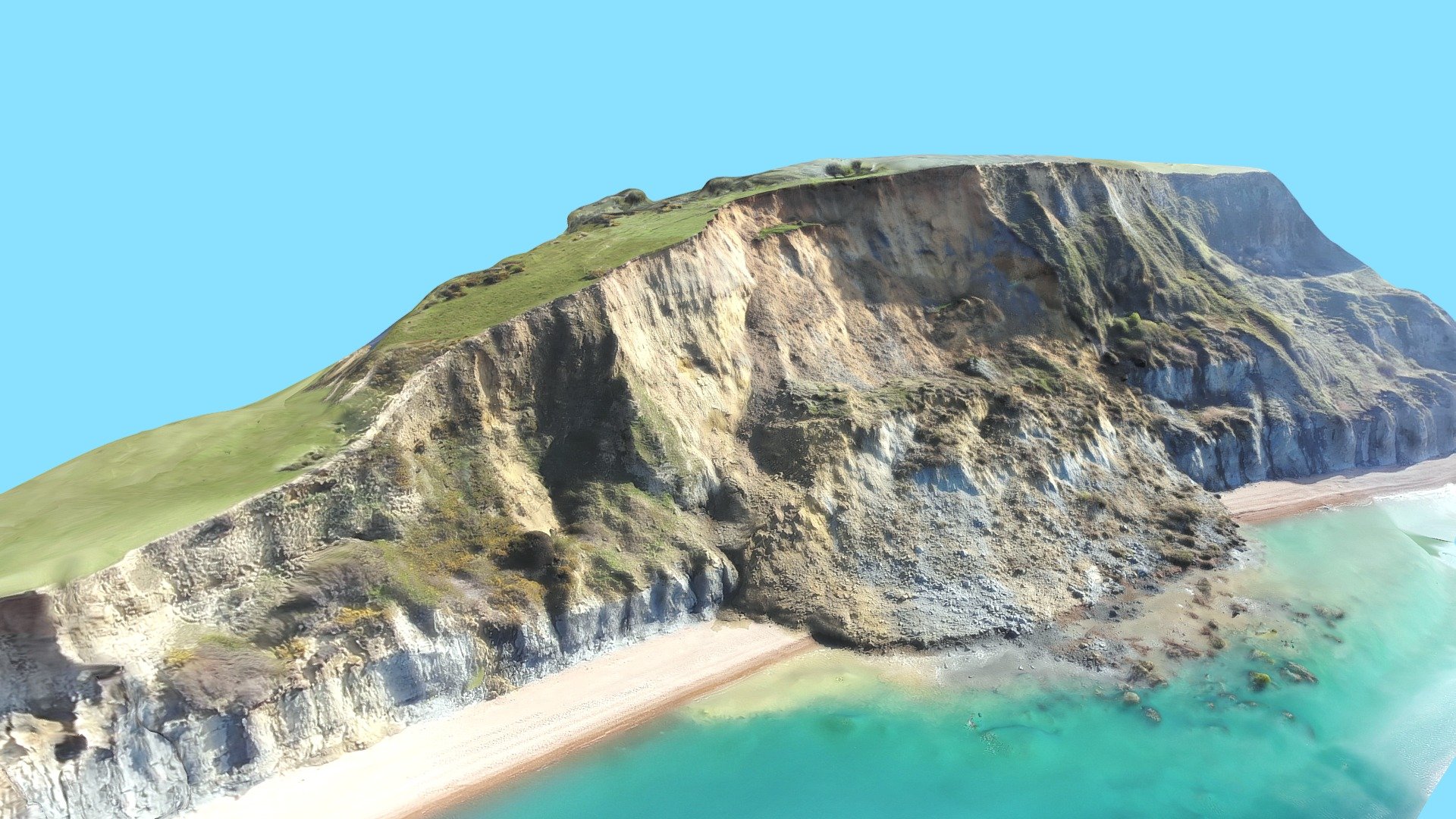 Jurassic Coast Cliff, Dorset England - Buy Royalty Free 3D model by ...