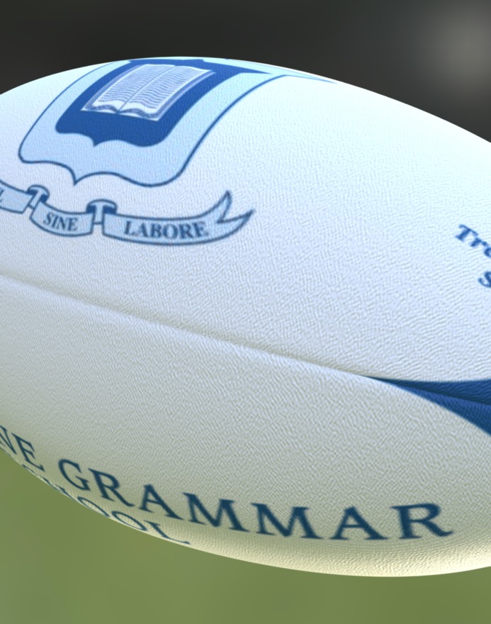 Brisbane Grammar School Rugby Ball - 3D model by LeslieRugby ...