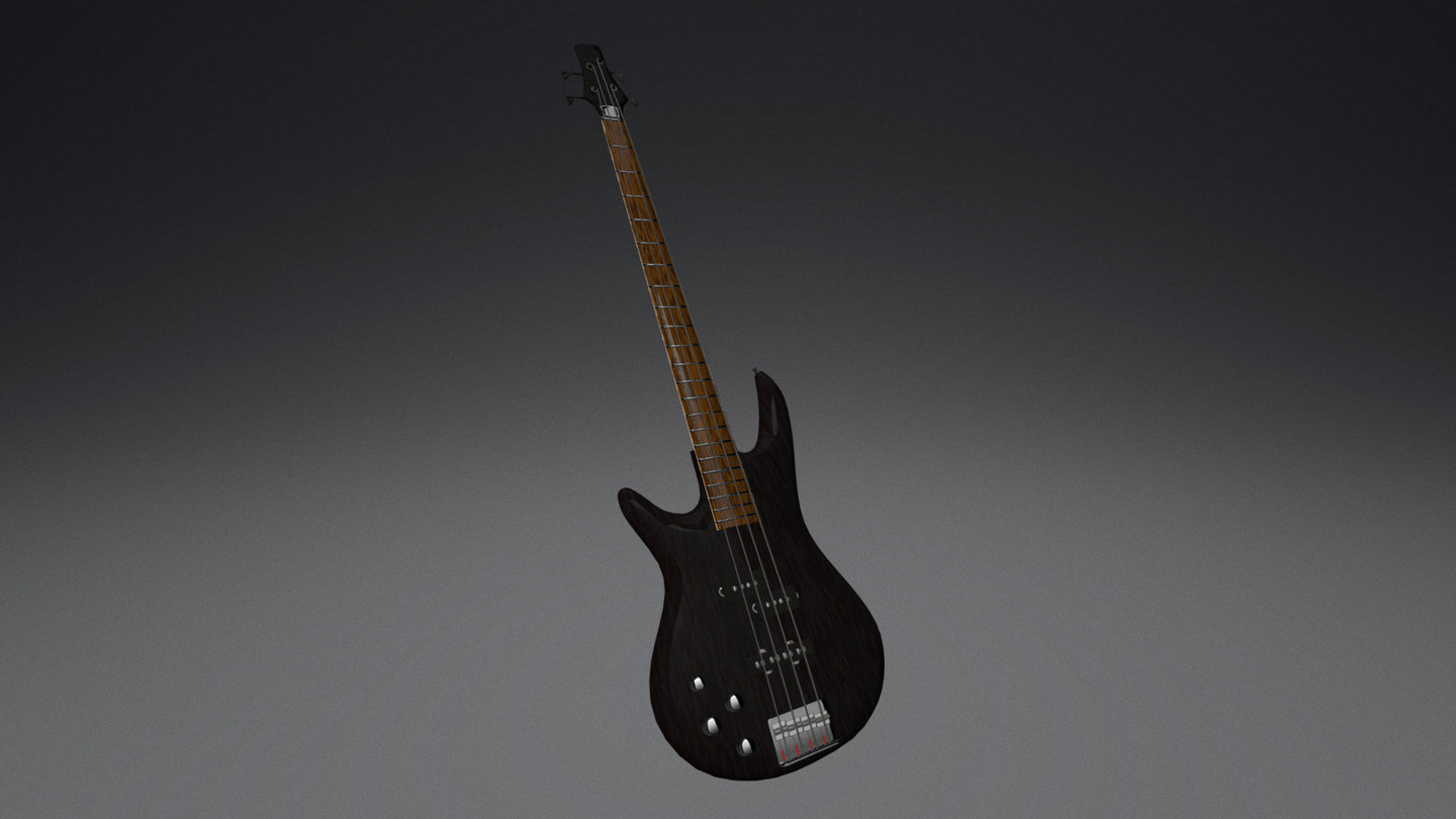 Bass Guitar - 3D model by DMateoMunozP (@tenoriel) [10800c5] - Sketchfab