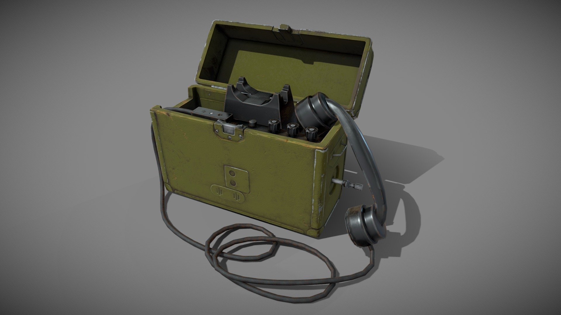 Military Phone - 3D model by egorova.e (@silentegor) [1080e10] - Sketchfab