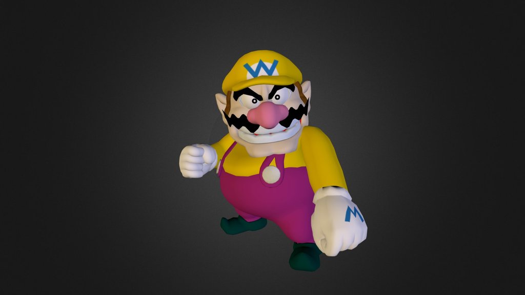 wario waaaa - A 3D model collection by nlucario - Sketchfab