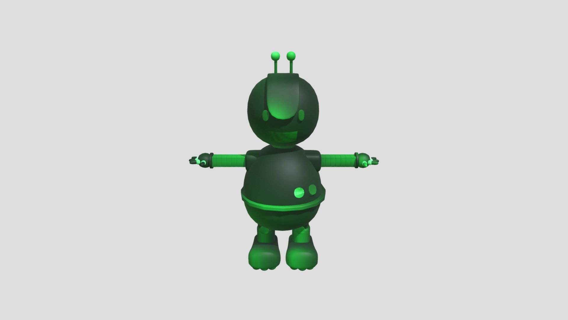 robot hijau - Download Free 3D model by tefaanimasi01 [10866de] - Sketchfab