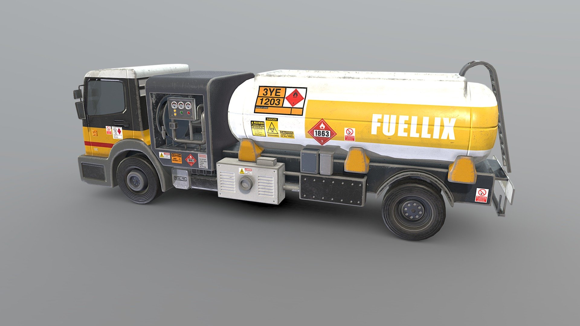 Aircraft Fuel truck - Buy Royalty Free 3D model by Sousinho [1086ae6 ...
