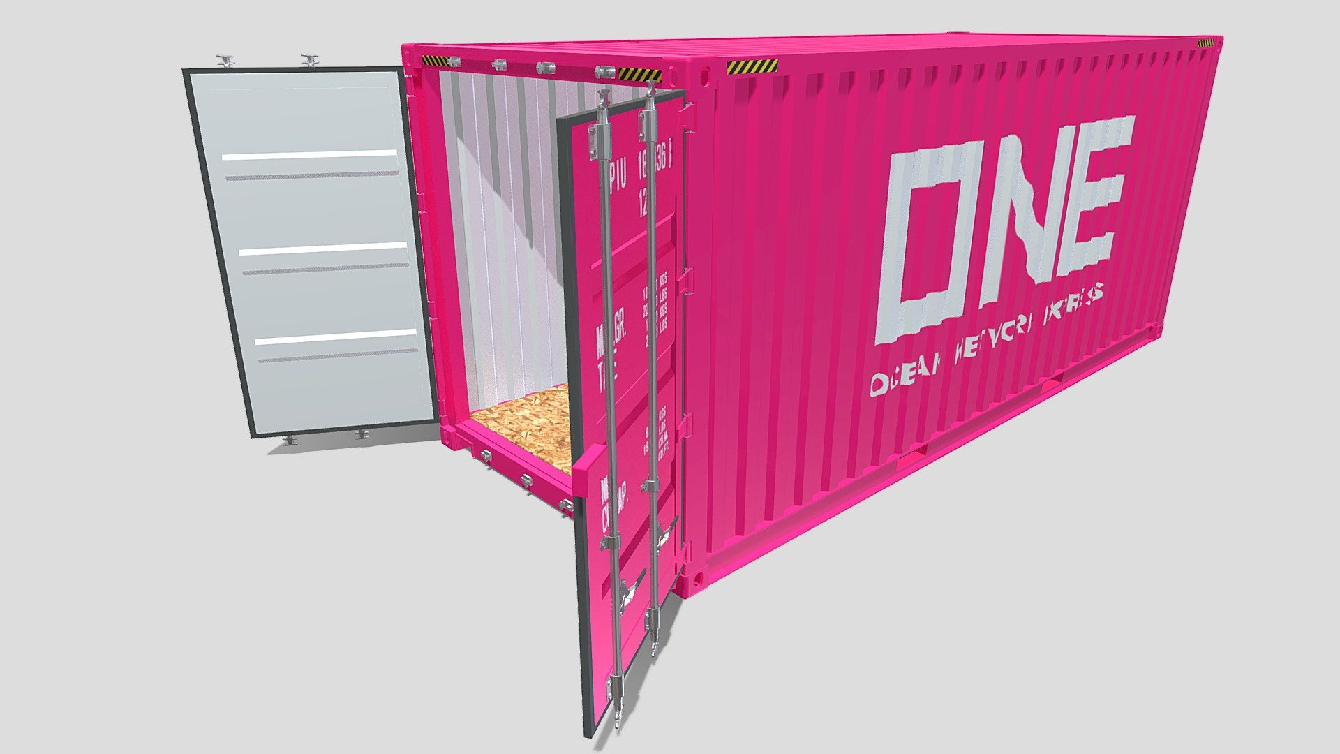 20ft Shipping Container ONE - Buy Royalty Free 3D model by dragosburian ...