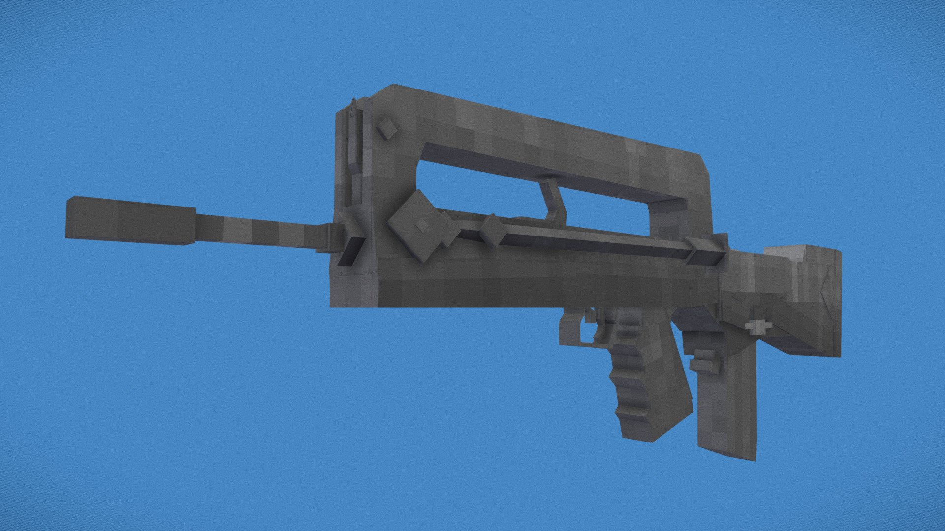 Famas F1 ( Blockbench ) - Download Free 3D model by GGlecoco ...