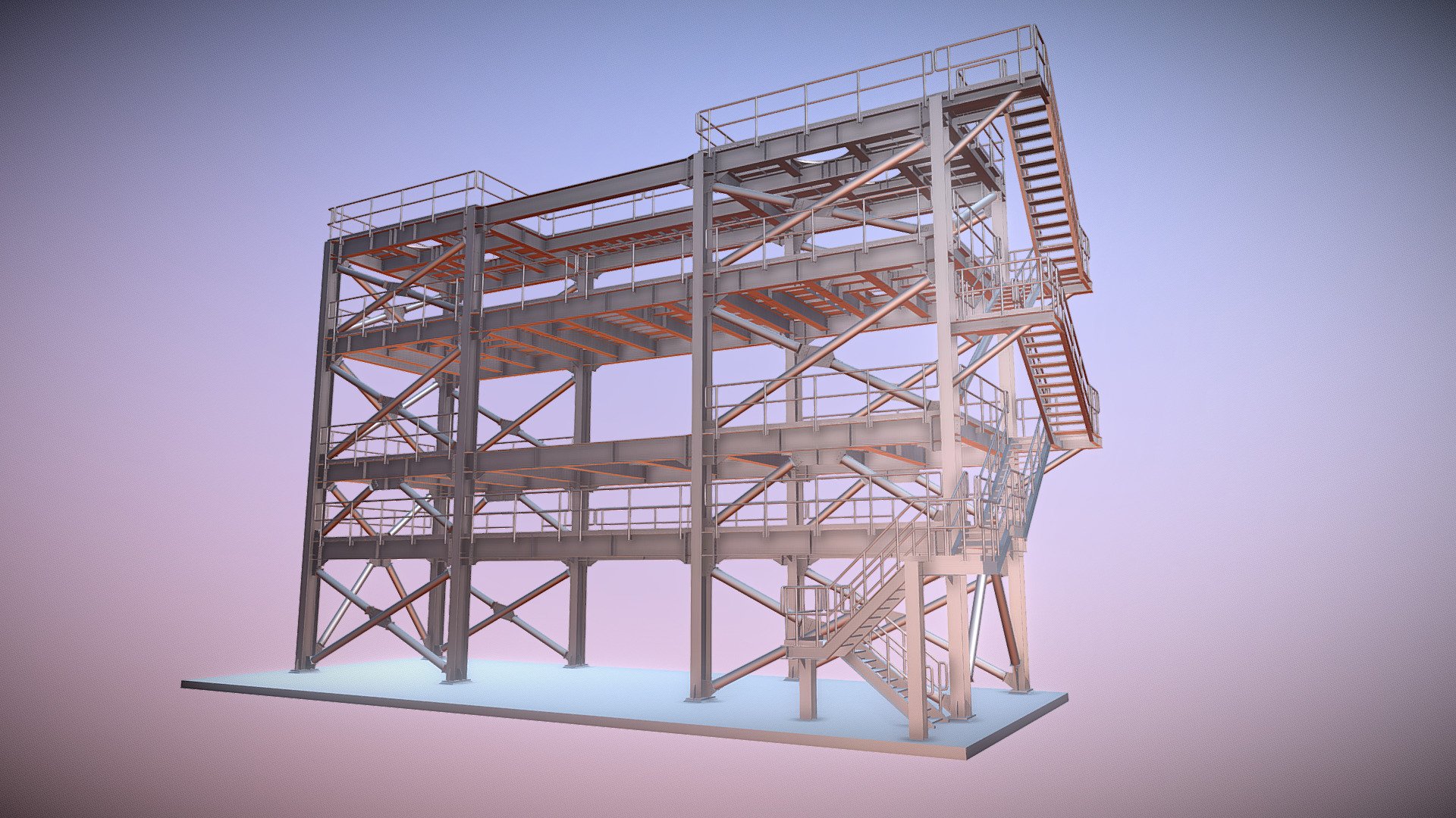 GRANULATION SYSTEM PLATFORM - 3D model by proleed [108a020] - Sketchfab