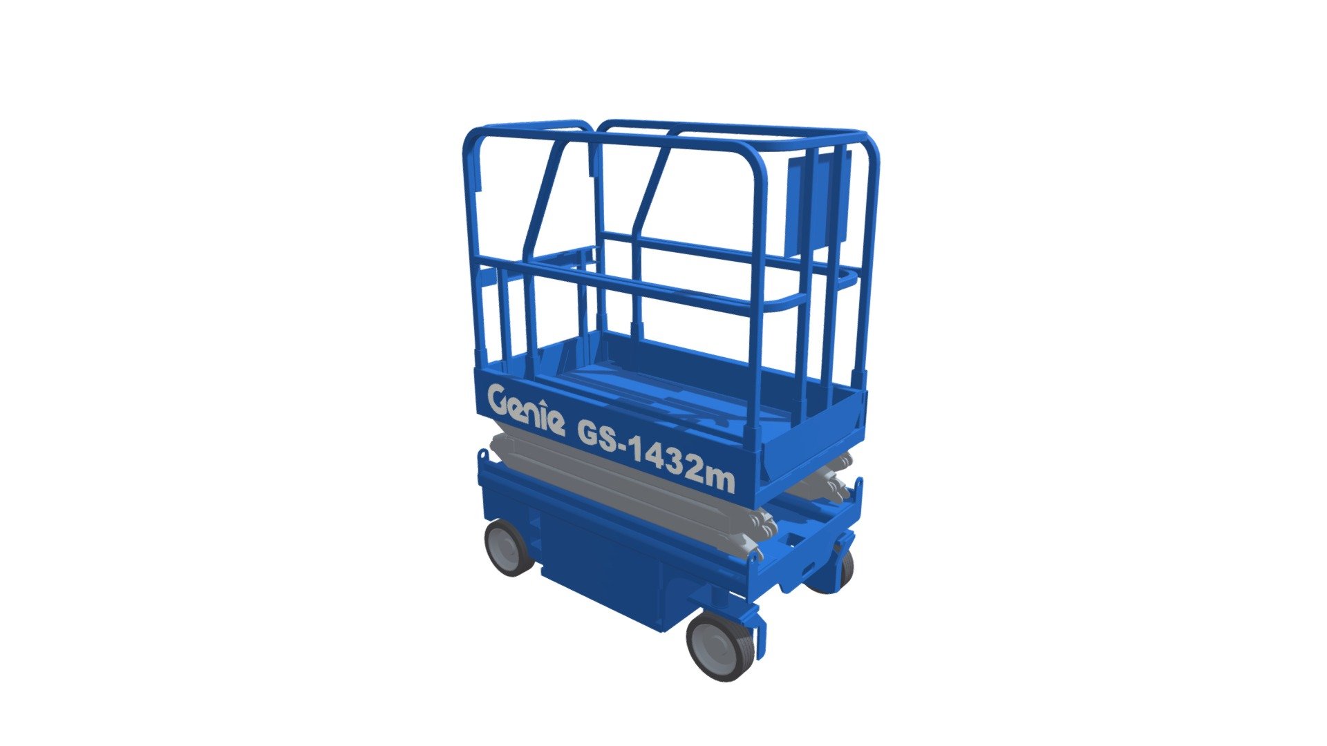 GS-1432m Electric Scissor Lift (Genie) - 3D model by bimstore ...