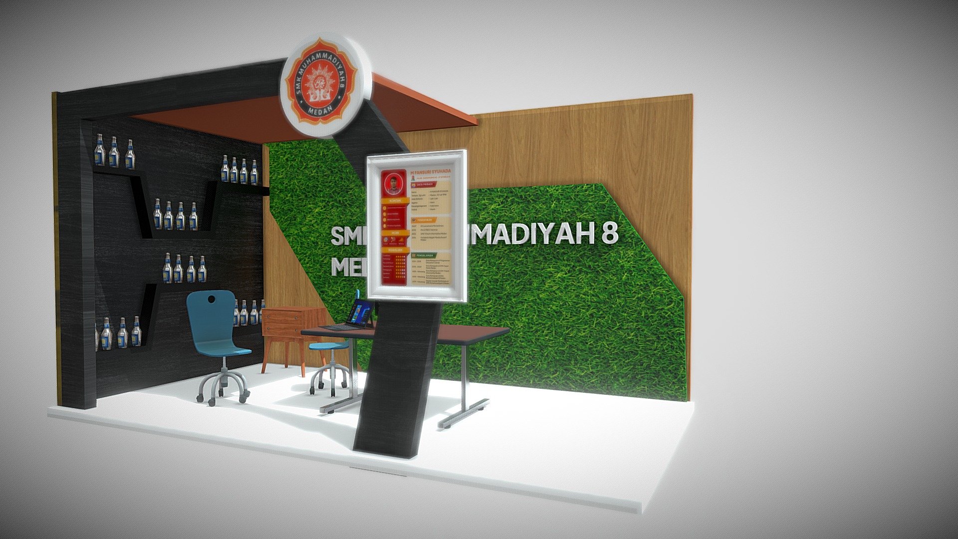 Room SMK Muhammadiyah 8 Medan - Download Free 3D model by M Fansuri ...