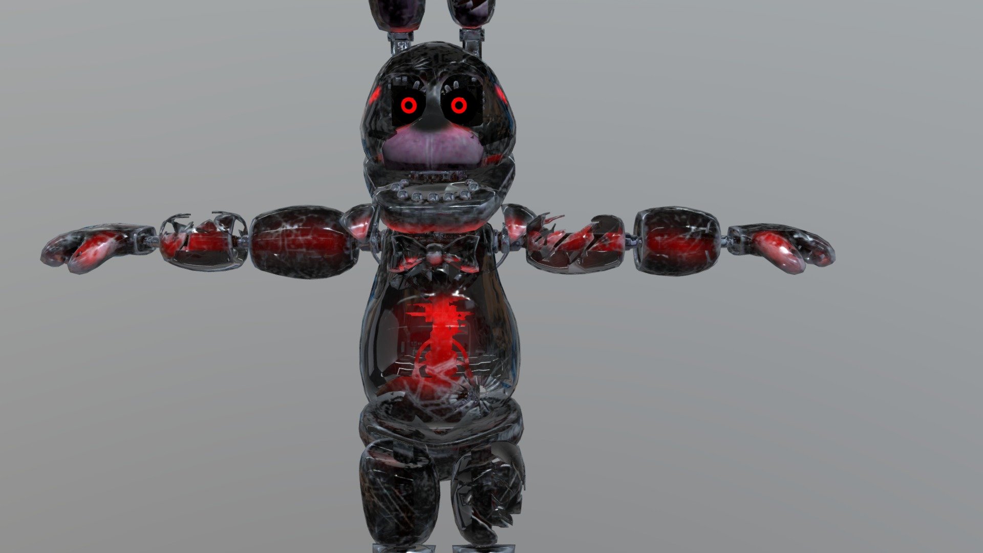 Shiny Black Heart Bonnie - Download Free 3D model by Forsaken AR ...