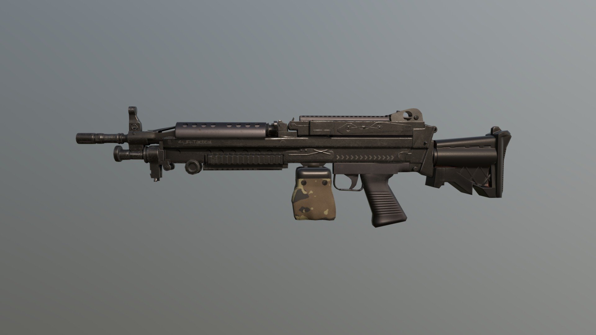 Textured Gun - 3D model by cooljjj33 [108baa8] - Sketchfab