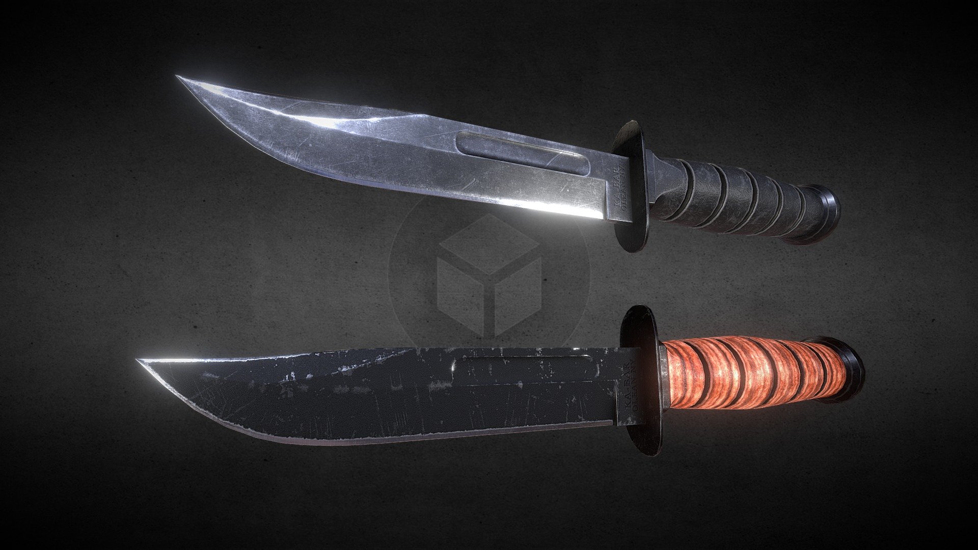 KA-BAR knife - 3D model by branimir2412 [108d1b6] - Sketchfab