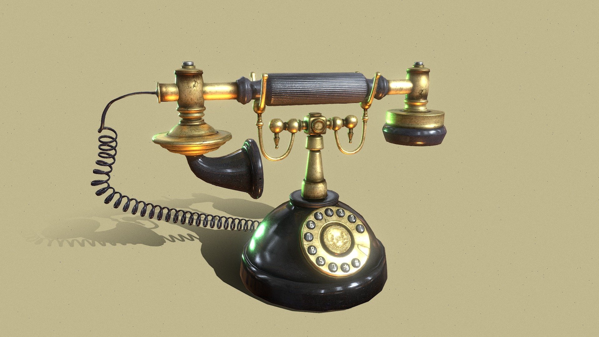 Retro Phone - Buy Royalty Free 3D model by Hobu (@Hobu_Coffee) [109001b ...