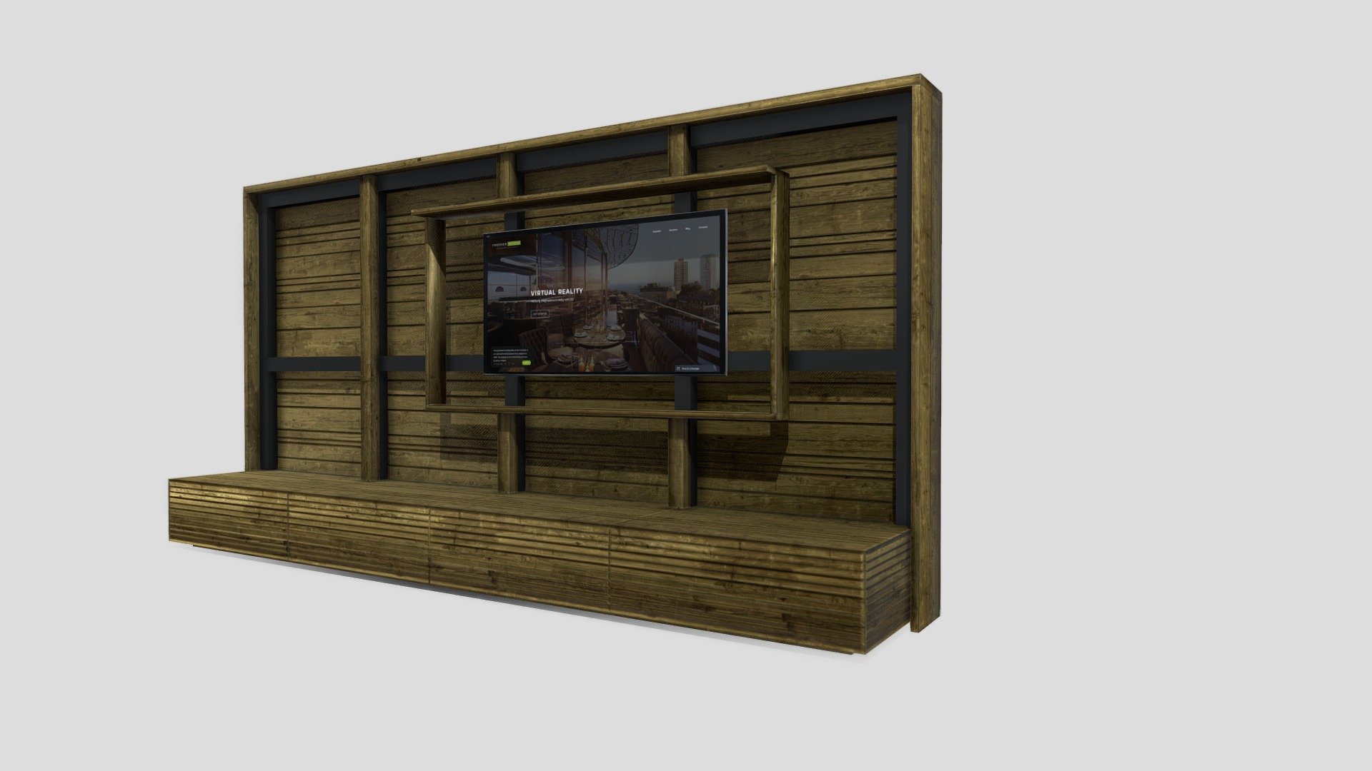 DUAL SIDED TV WALL - 3D model by v.kolencev [109055b] - Sketchfab