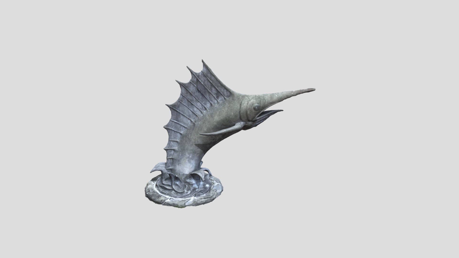 Fish "Ikan todak" monument - Download Free 3D model by arondrone ...