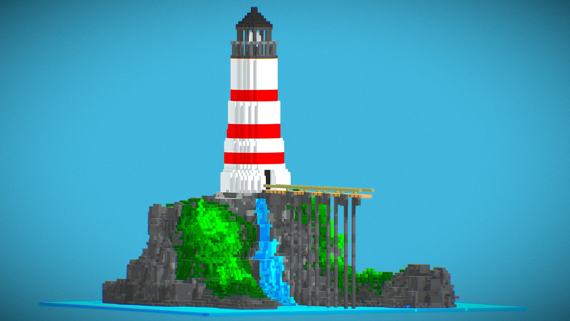 Coolblu Voxel - Lighthouse - 3D model by CoolBluOfficial ...