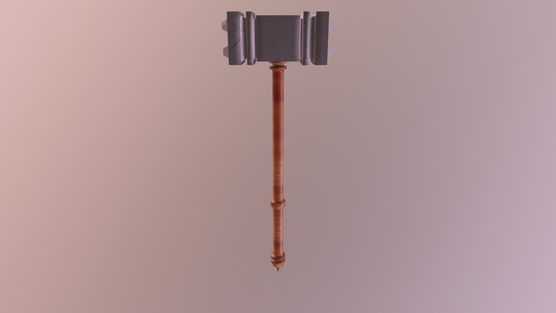 War Hammer With Textures - 3D model by Xander34 [10997f4] - Sketchfab
