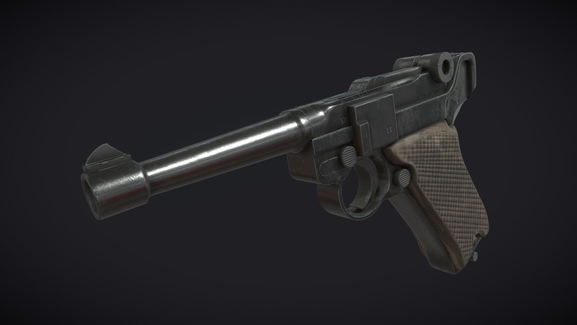 Luger P08 - 3D model by elias-goetvinck [109abde] - Sketchfab