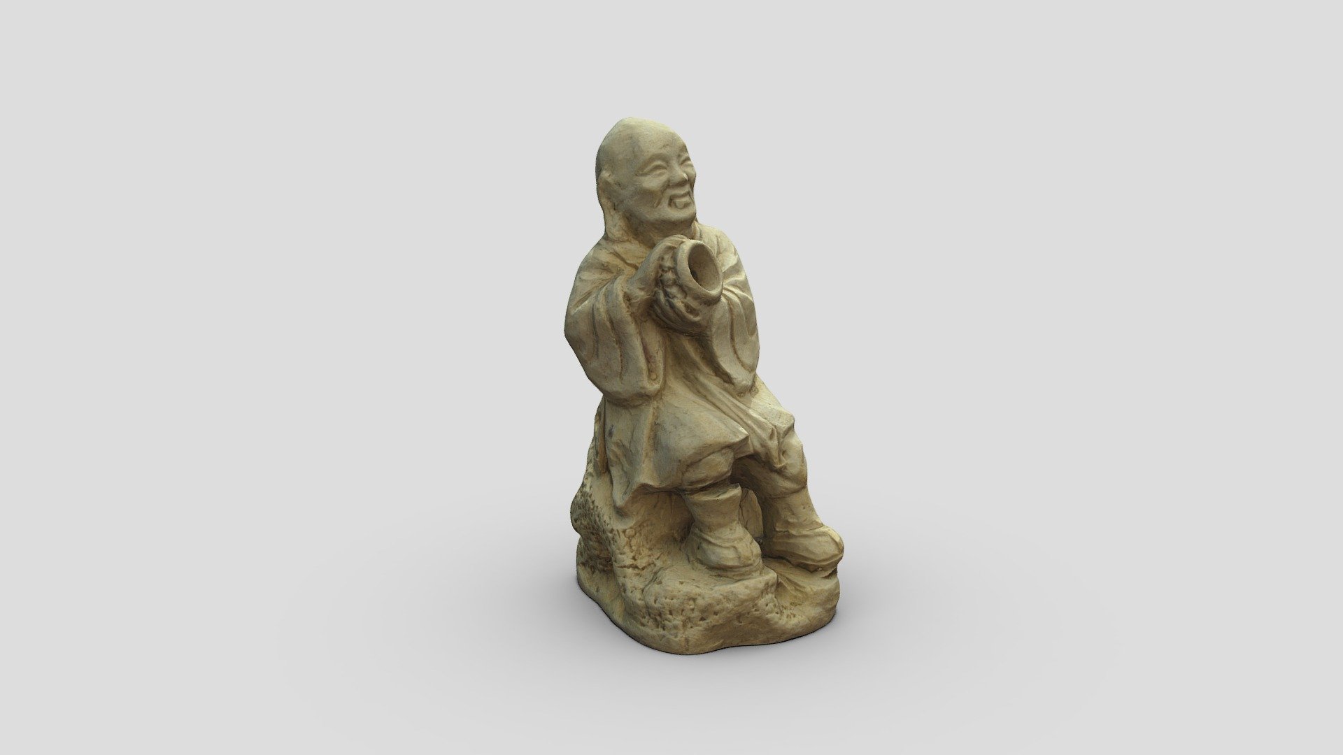 举钵罗汉 The venerable Noga pralida 中国铜官窑 - 3D model by HUNNU Culture ...