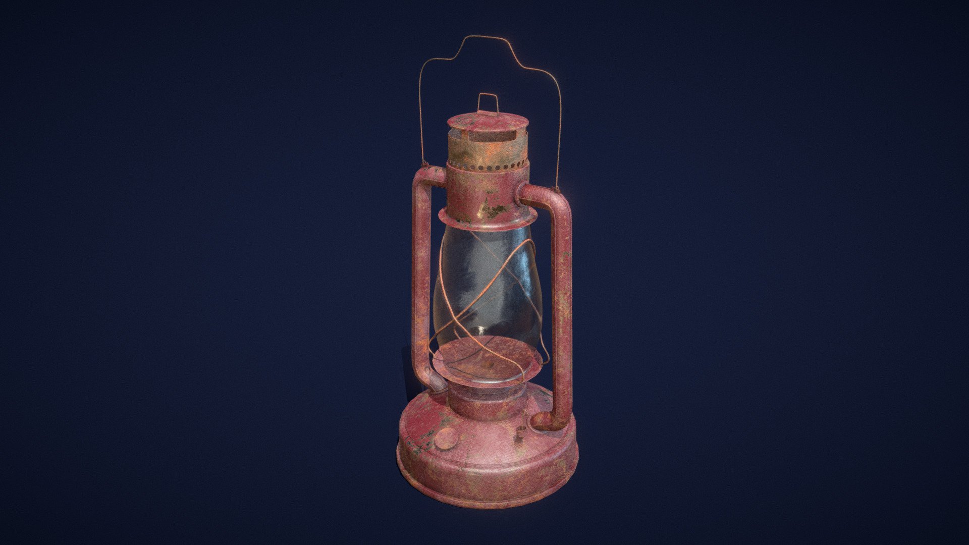 Old Oil Lantern Prop - 3D model by polygon_hyena [109d285] - Sketchfab