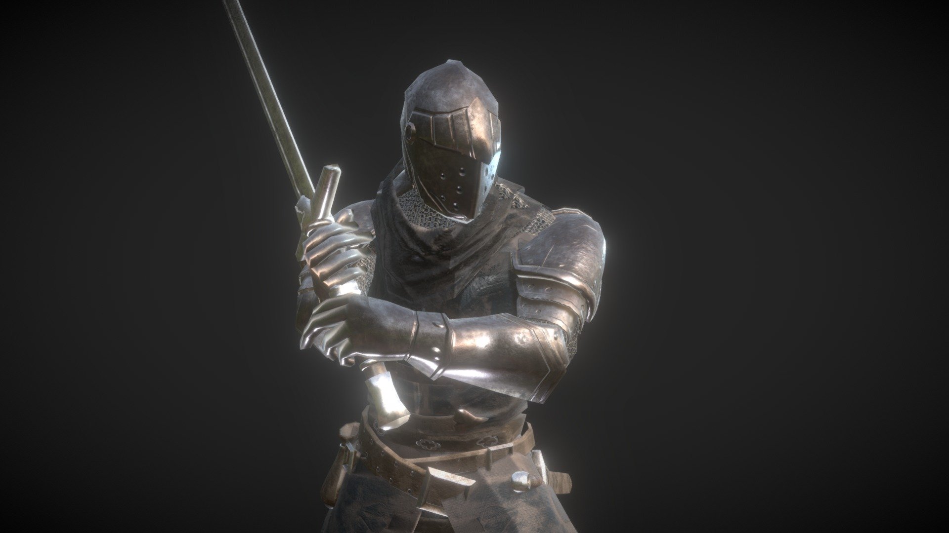 Long Sword Knight - 3D model by yigesun [109e2bc] - Sketchfab
