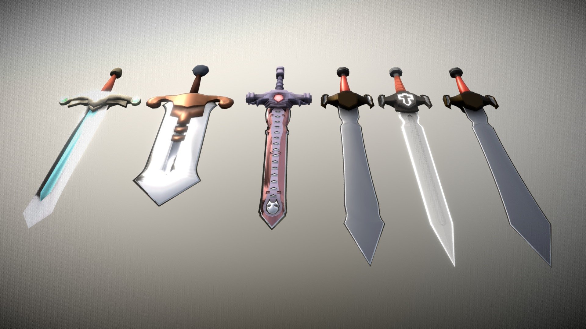 Low-Poly Swords - Buy Royalty Free 3D model by TankStorm [10a3413 ...