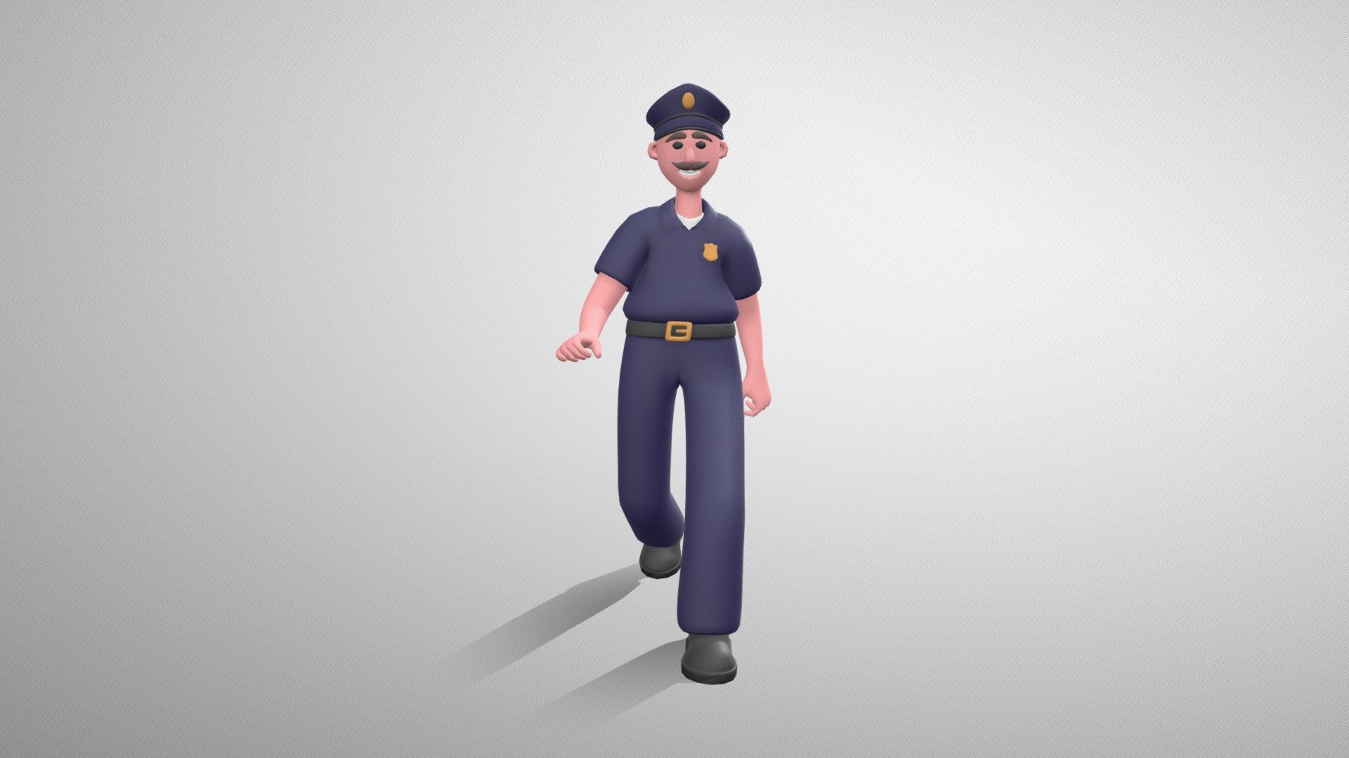 Stylized Policeman - Mixamo Rigged Character - Buy Royalty Free 3D ...