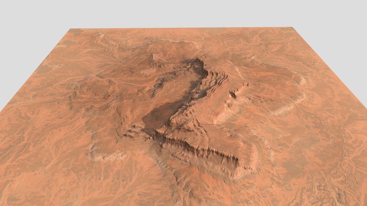 Desert-terrain 3D models - Sketchfab