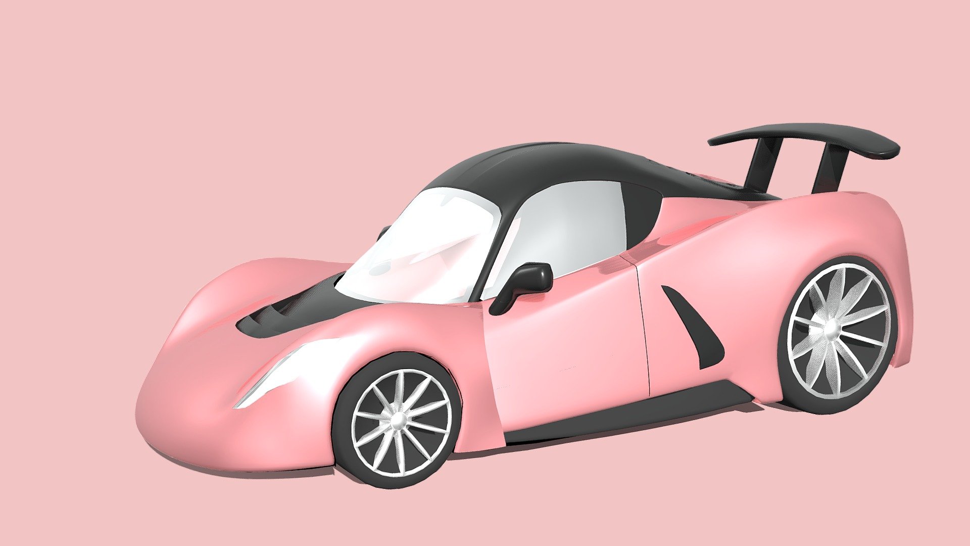 Toon Car - 3D model by Pkens [10a9045] - Sketchfab
